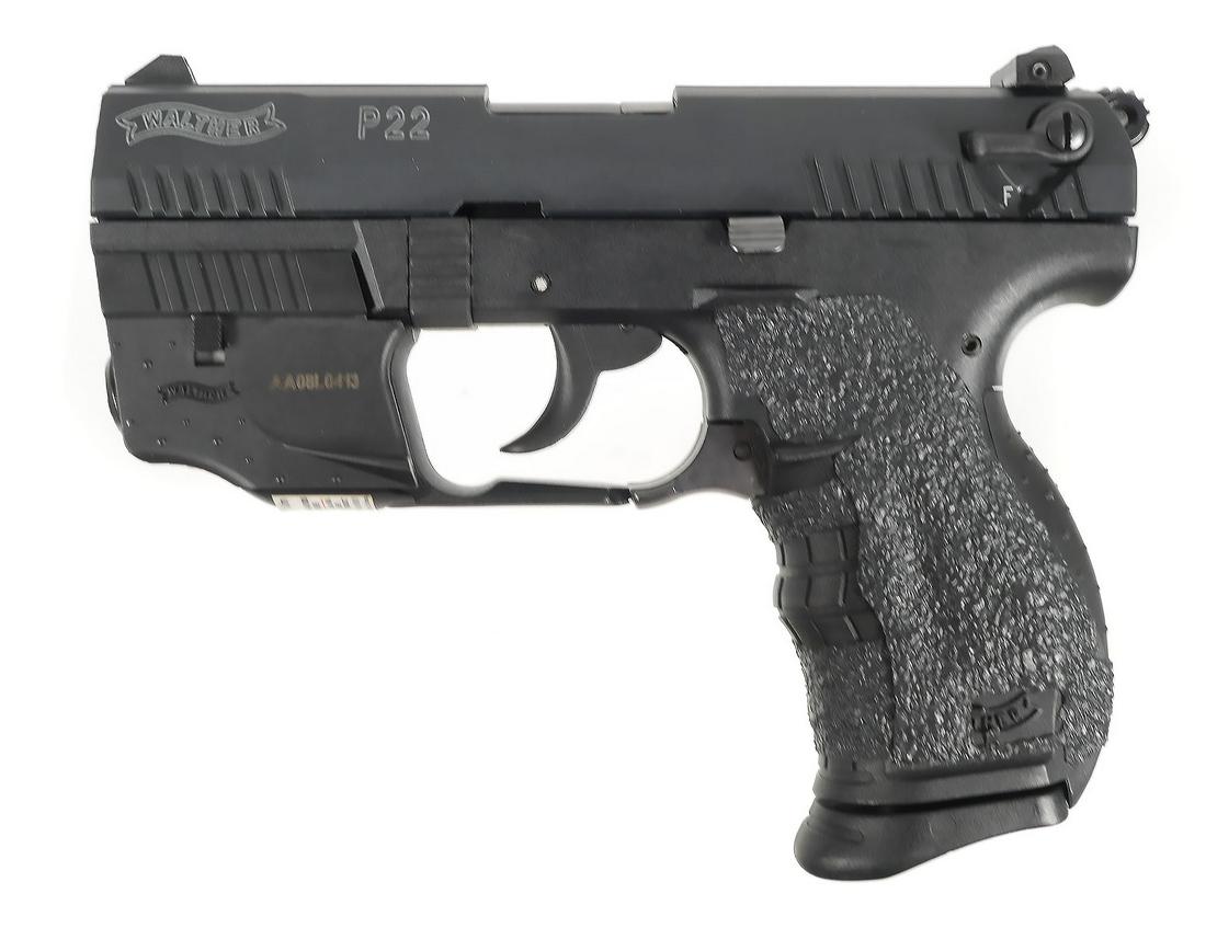 WALTHER P22 Red Dot Laser 22 Pistol - May 09, 2020 | Blackwell Auctions ...