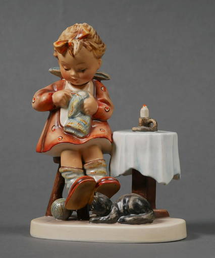 Rare Prototype Hummel Helping Mother 325 Tmk2