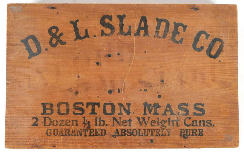 Antique D. & L. Slade’s Mustard Box
