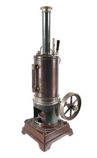 Vintage Upright Steam Engine Boiler