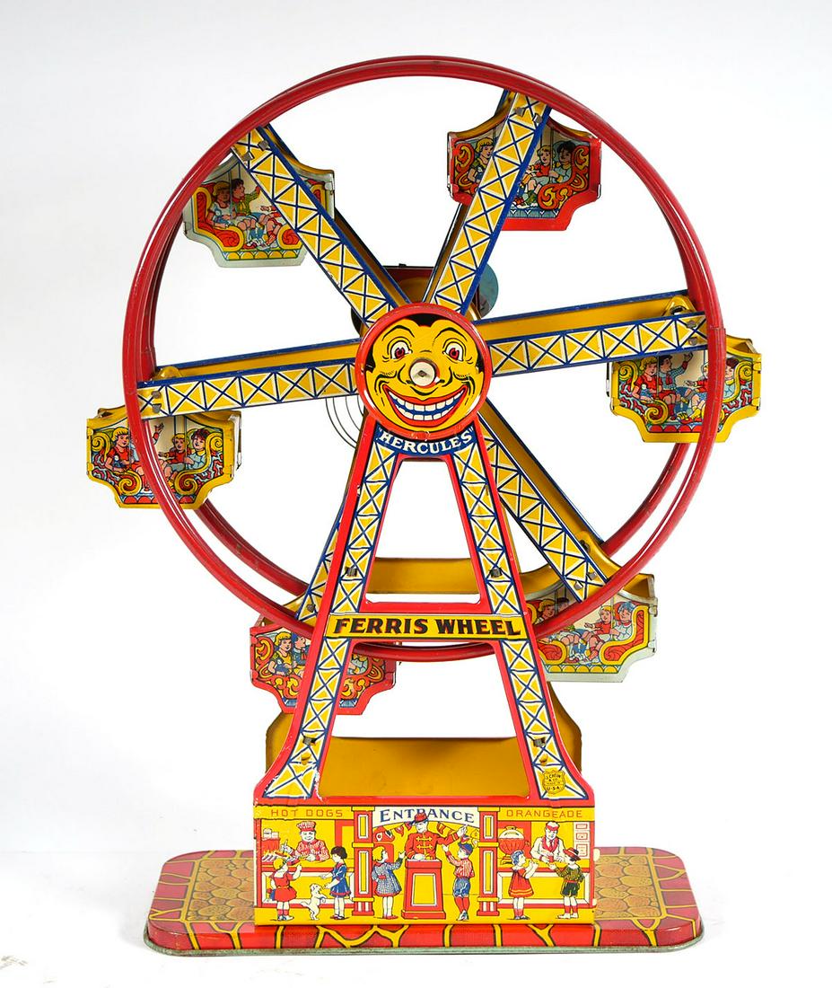 J. Chein Tin Litho Windup Hercules Ferris Wheel (#0099) on Jan 14, 2023 ...