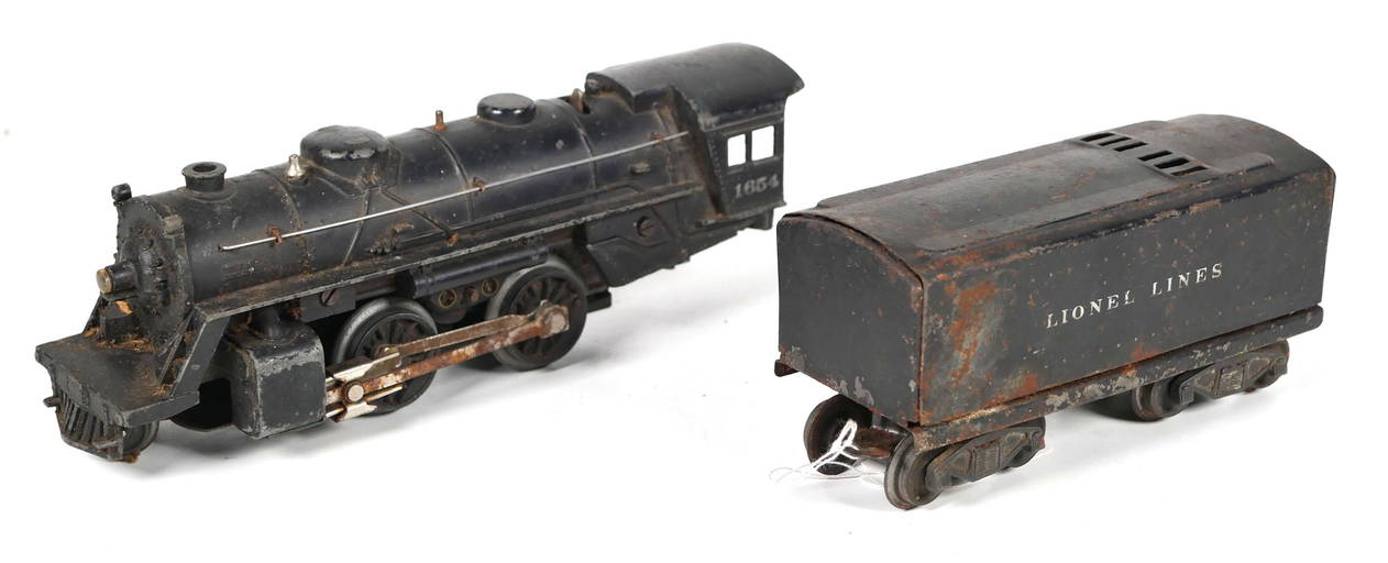 Lionel 027 Gauge Steam Locomotive 1654 W Tender