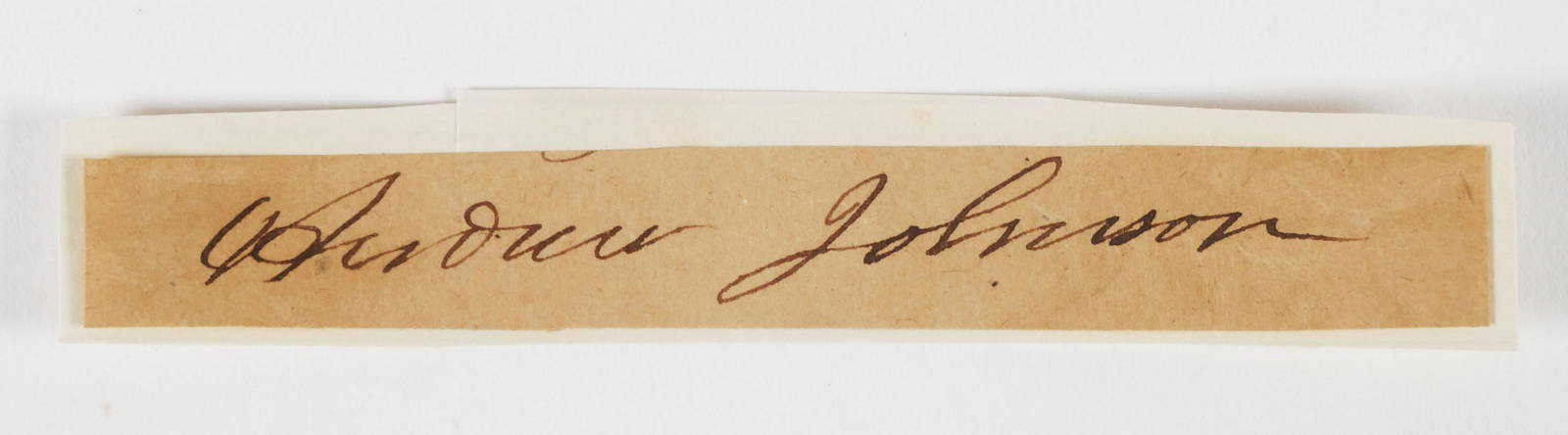 ANDREW JOHNSON Autograph (#0017) on Feb 11, 2023 | Blackwell Auctions in FL