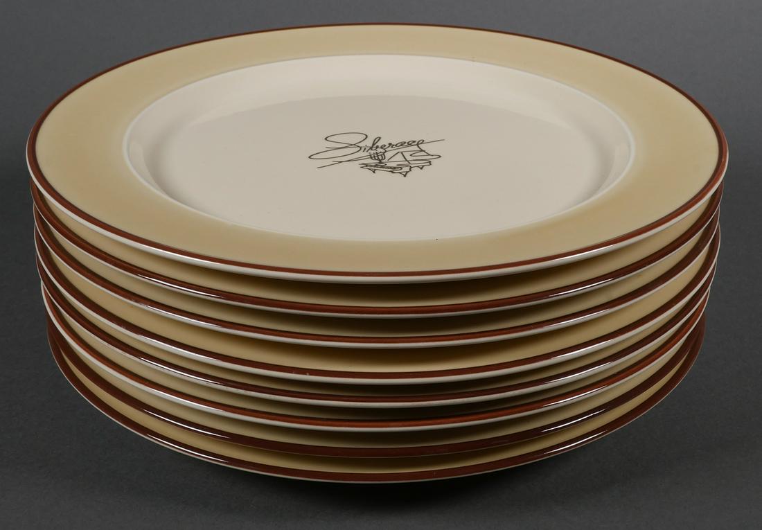 Liberace Logo Set Of Stoneware Plates Auction