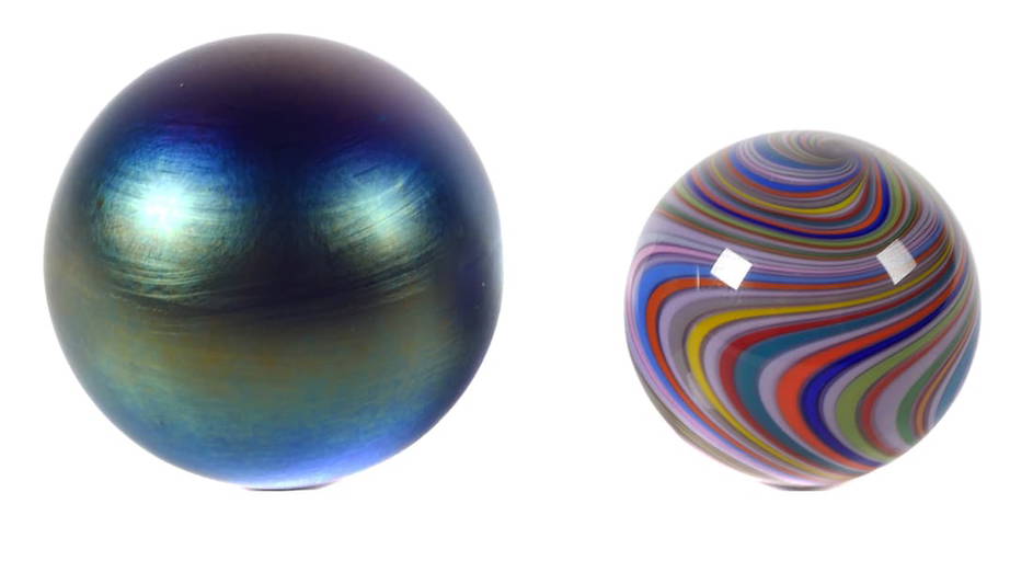 Mark Matthews Signed Marbles Rare Color Base