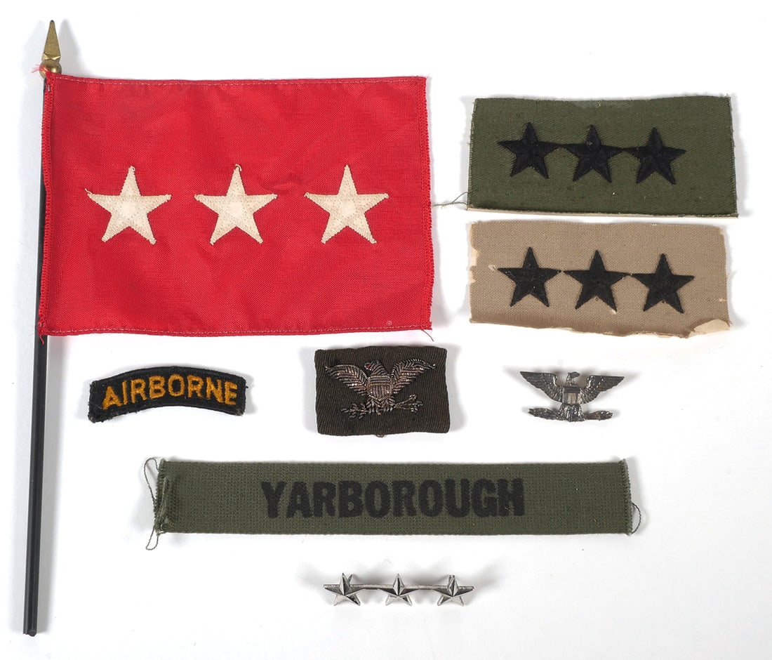 Gen Yarborough Rank Insignia, Patches Auction