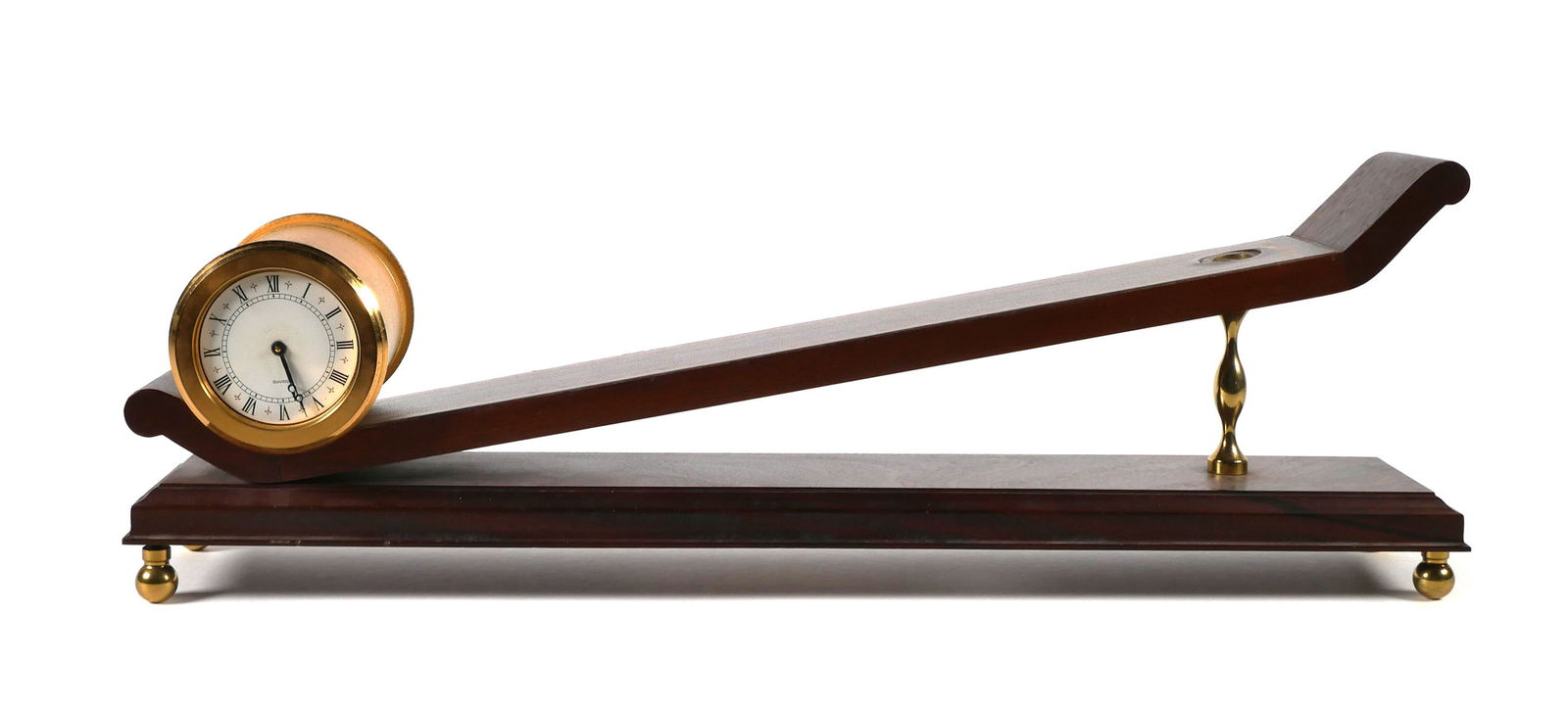 Imhof Gilt Brass Incline Plane Clock Auction