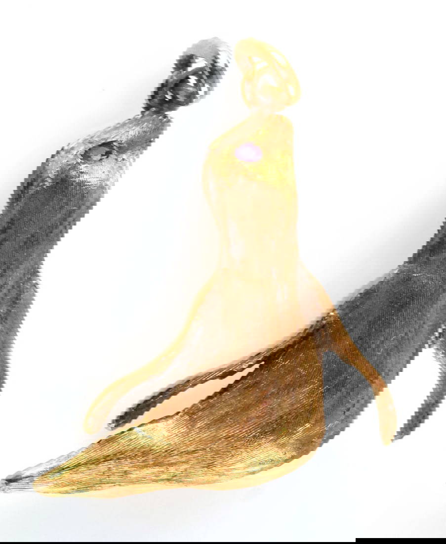 18k Gold & Ruby Seal Pendant Charm Auction