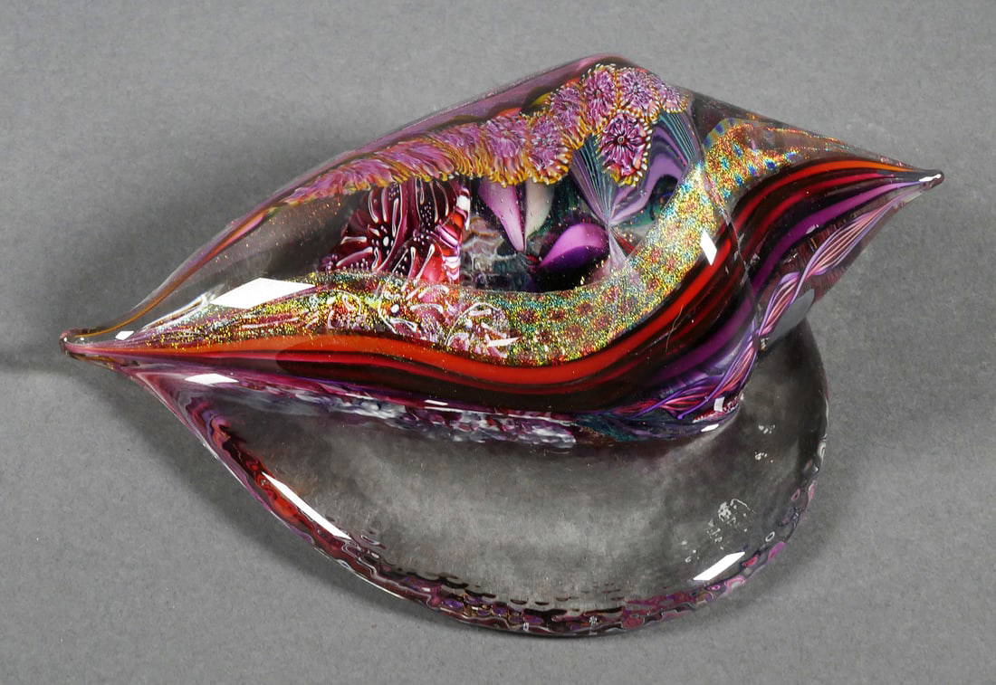 James Nowak Art Glass Shell Sculpture Auction