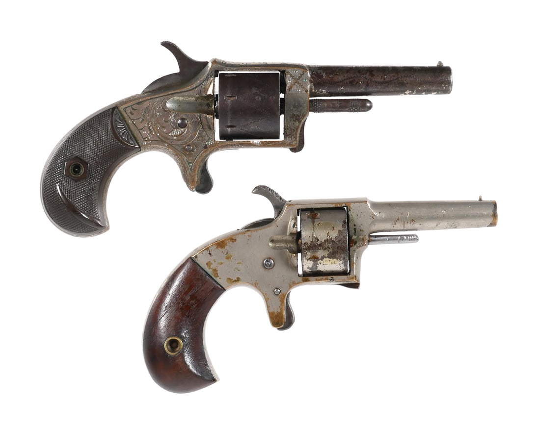 (2) Antique Spur Trigger Revolvers .22 Auction