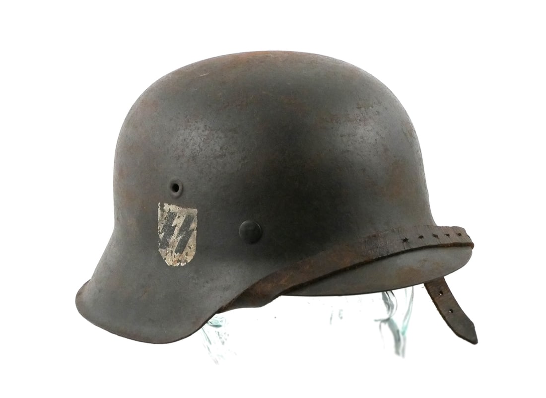 Ww2: German M42 Helmet W Ss Decal - Jun 28, 2025 | Blackwell Auctions In Fl