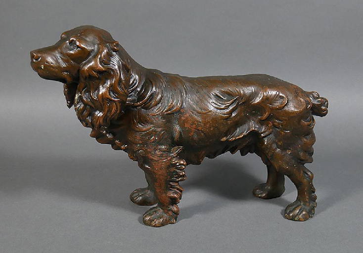 Jennings Bros Cocker Spaniel Bronze Statue