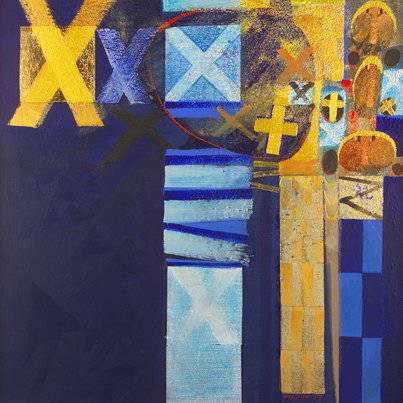 1206: Brian Ferran, (b.1940) Druimceat Acrylic with gol - Sep 26, 2006 ...