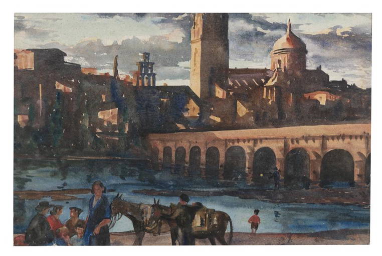 Fergus O'ryan Rha (1911 1989) Continental City River