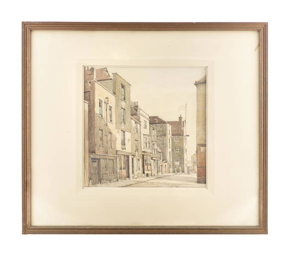 CHARLES INCE (BRITISH 1863 - 1932) An Old Portsmouth (#0410) on Dec 14 ...