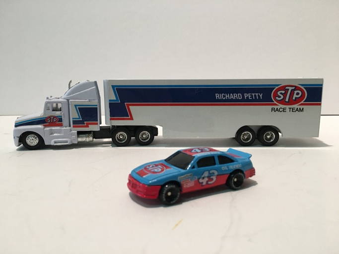 STP Tractor Trailer Semi Toy model with a race car - Sep 26, 2020 ...