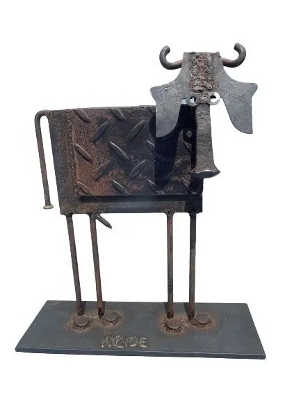Iron Welded Bull Statue