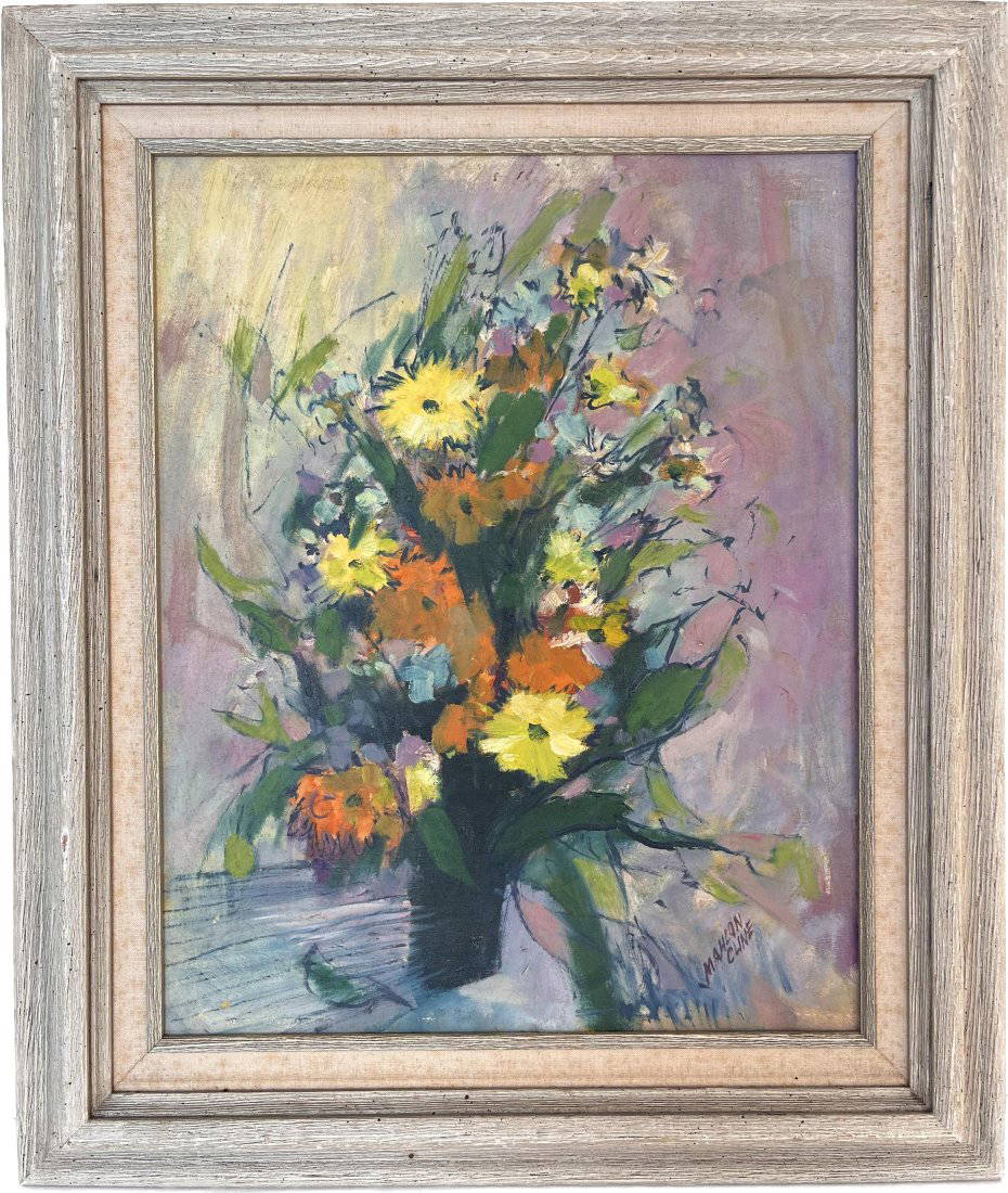 Mahlon A Cline (1906 - 2000) Still Life Oil Painting Auction
