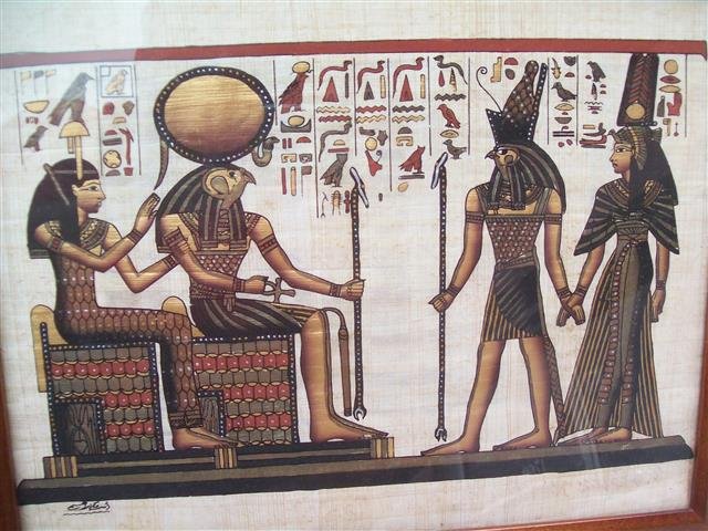An Egyptian pharaohs art on Papyrus Rice Paper - Jul 09, 2016 | Winter ...