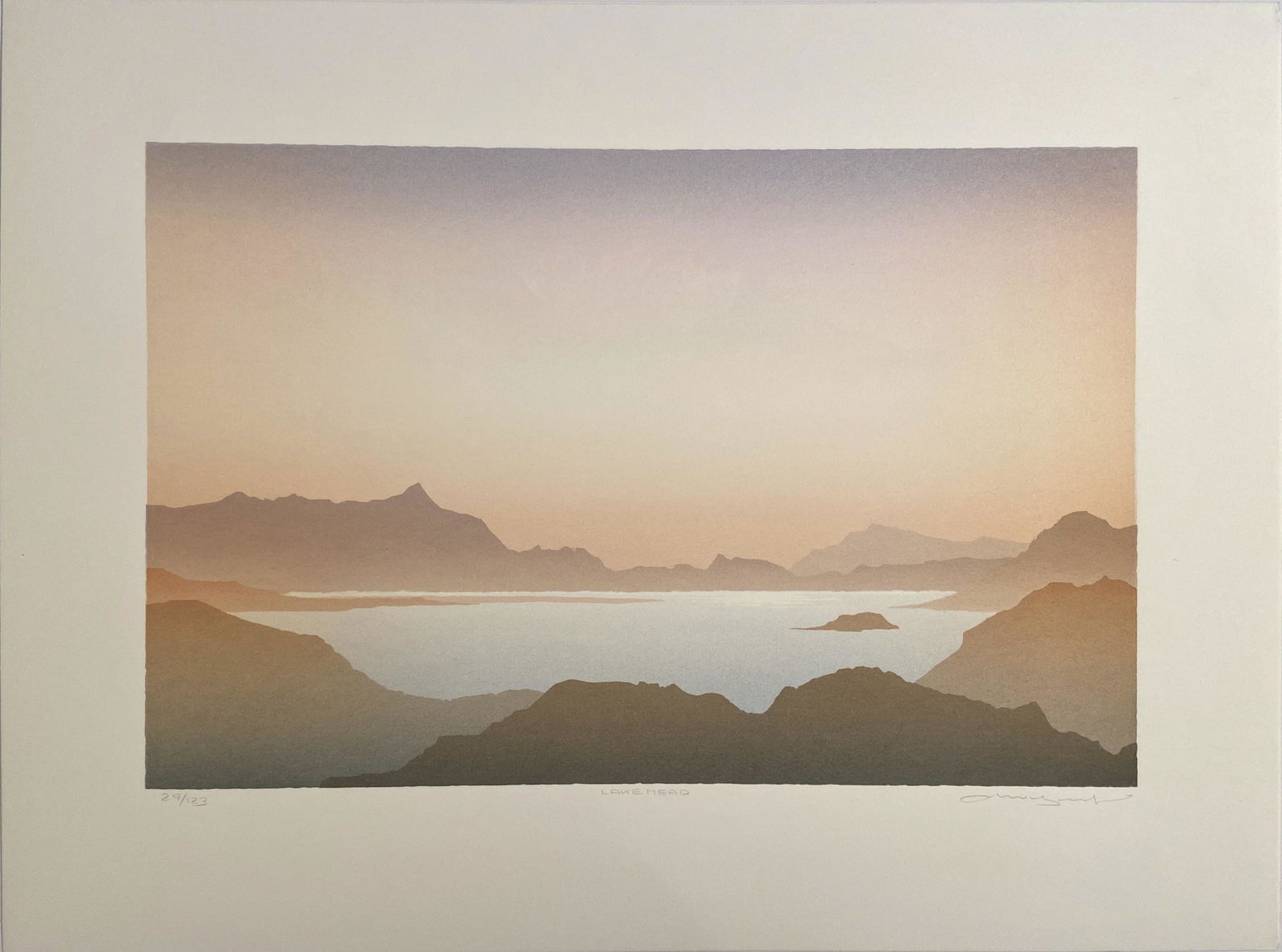 Peter And Traudl Markgraff, Lake Mead Print