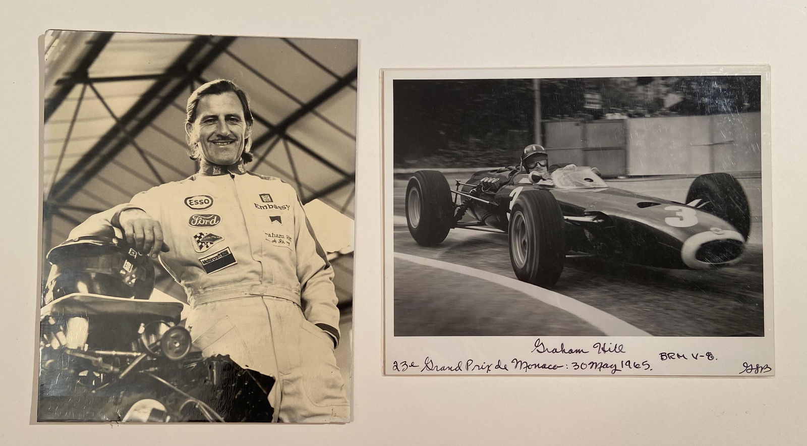 Three Original Photos From Graham Hill Photo Archive