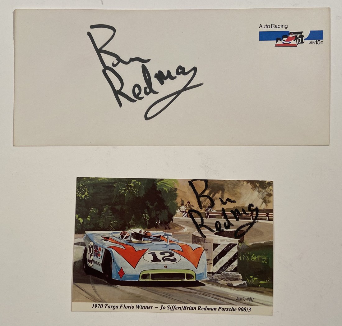 Brian Redman signed items, a 1970 Targa Florio Winner (#0632) on Mar 06 ...