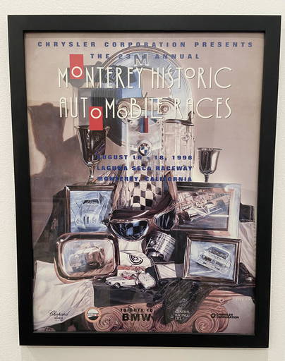 Monterey Historics Race Poster Bmw Framed Poster