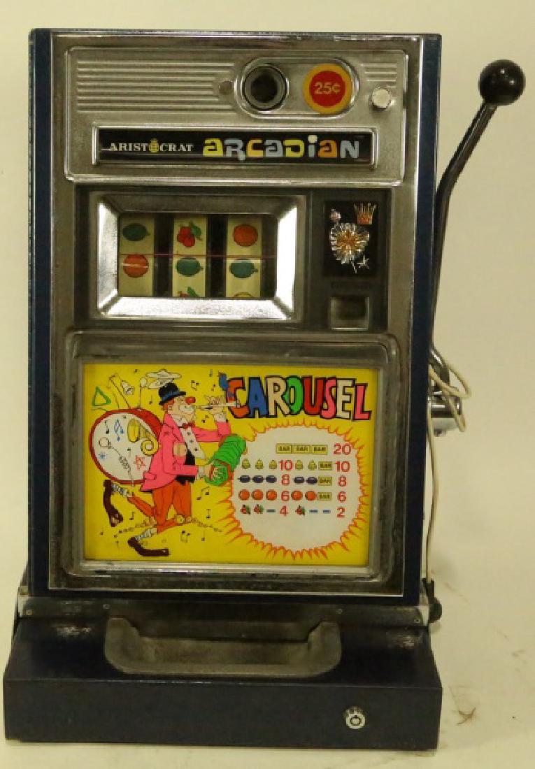 1 CENT ARISTOCRAT ARCADIAN "CAROUSEL" 3-REEL SLOT