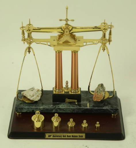 150th Anniversary Gold Rush Balance Scale