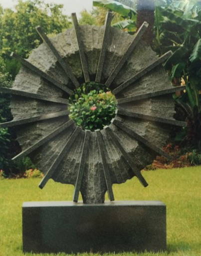 Jesus Moroles "granite Sun" Granite Sculpture
