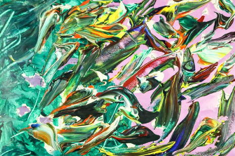 Peter Barger Abstract Acrylic On Canvas