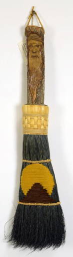 Indian Wizard Spirit Broom With Face Of Wizard