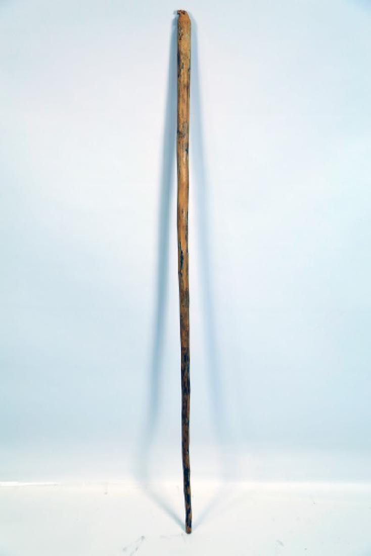 NATIVE AMERICAN WOODEN CARVED EAGLE CANE