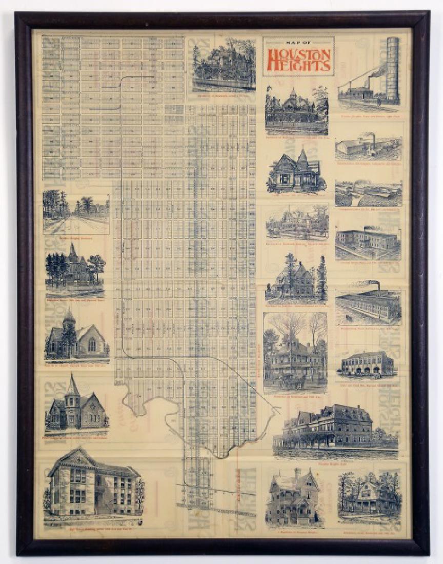 CIRCA 1895 MAP OF HOUSTON HEIGHTS LITHOGRAPH - Mar 24, 2018 | Lewis ...