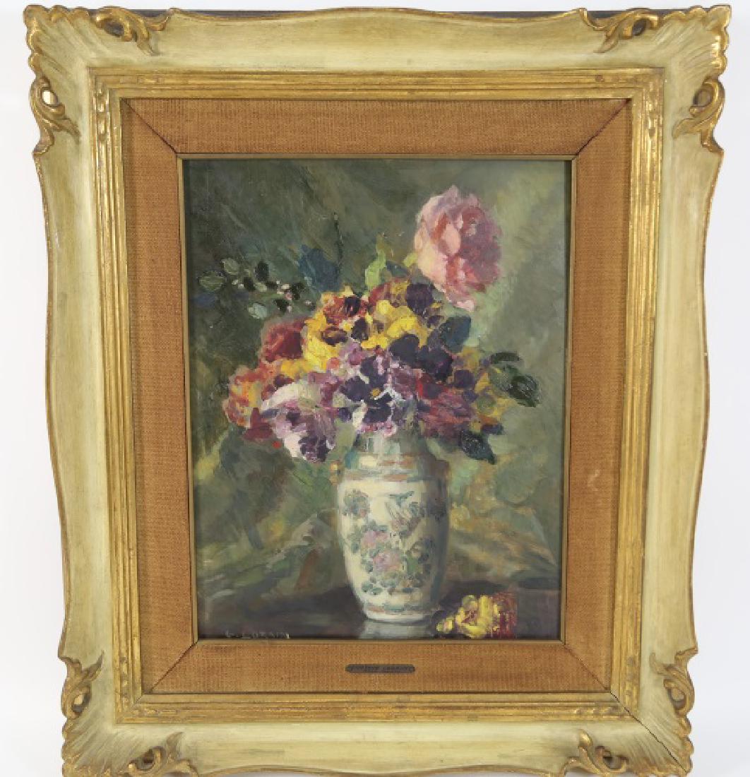 STERLING BOYD STRAUSER OIL PAINTING STILL LIFE of