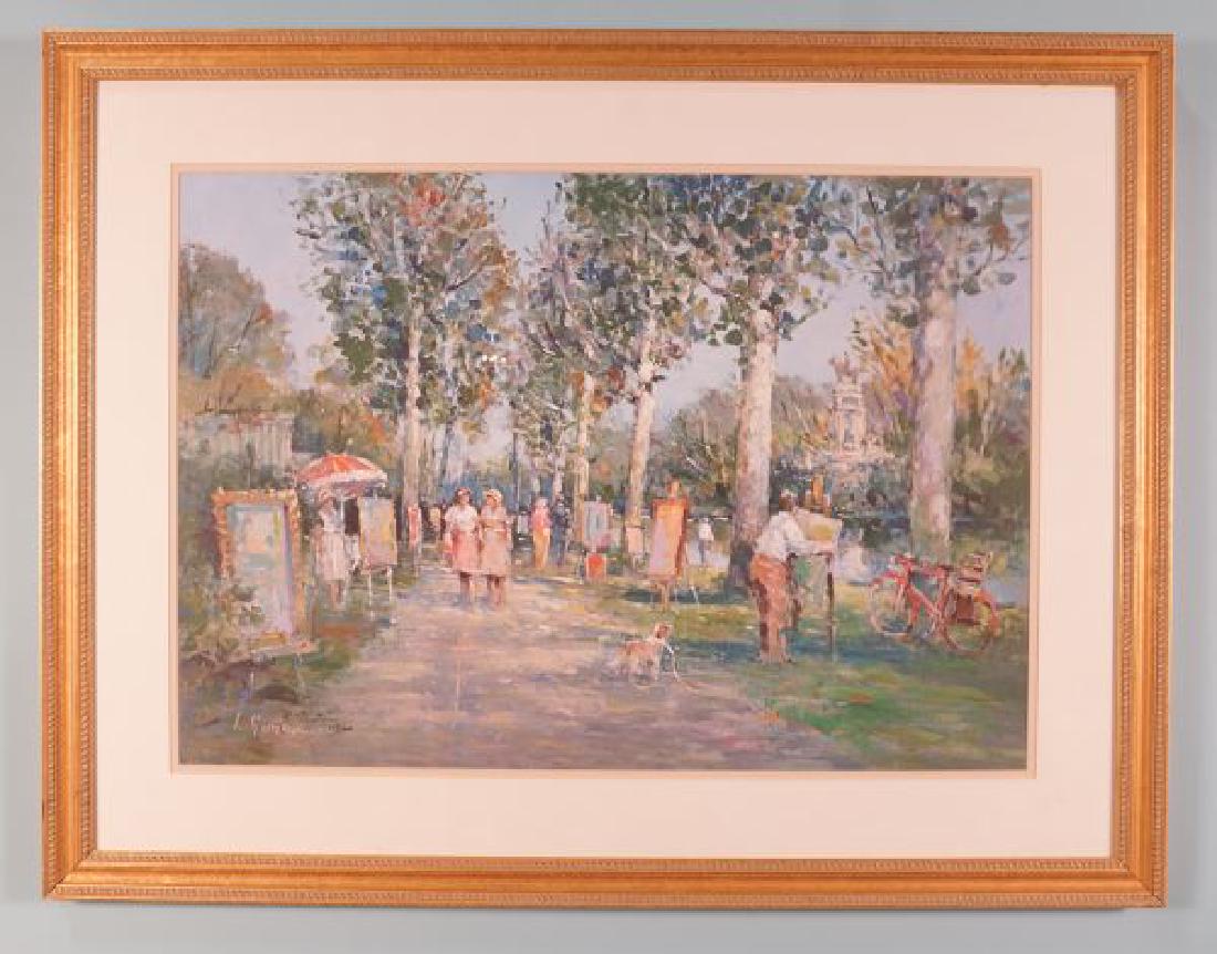 L. GORDON "FALL SHOWING" SIGNED PRINT