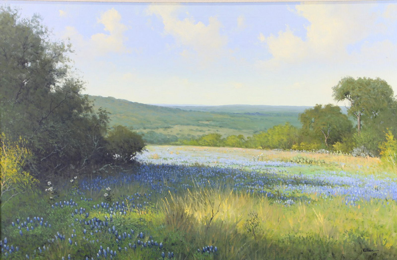 JERRY RUTHVEN "BLUEBONNETS IN THE AFTERNOON" OIL - Aug 24, 2019 | Lewis ...