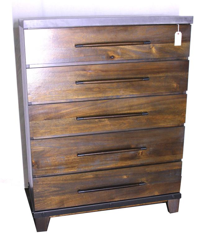 5 Drawer Brown Chest