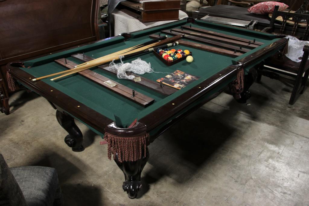 8FT BRUNSWICK CHERRYWOOD POOL/PING PONG TABLE SET - Dec 07, 2019 ...