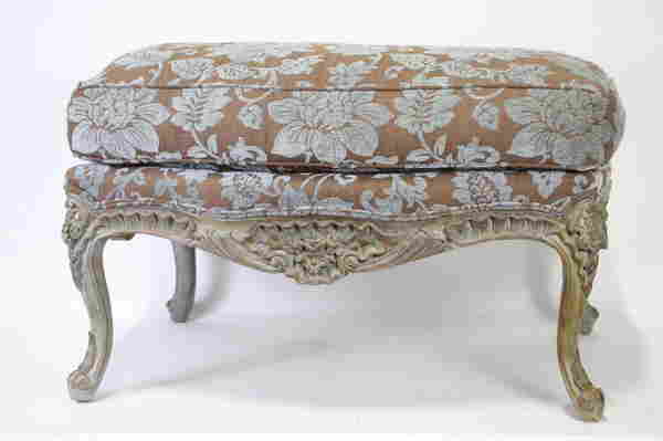 COUNTRY FRENCH STYLE UPHOLSTERED OTTOMAN - Jan 15, 2020 | Lewis & Maese ...