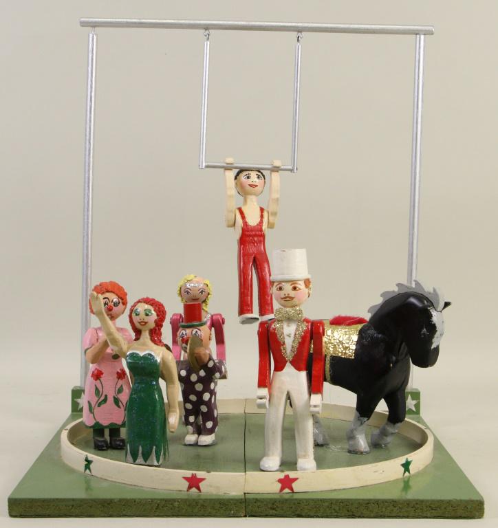 Hand Painted Wooden Circus Set