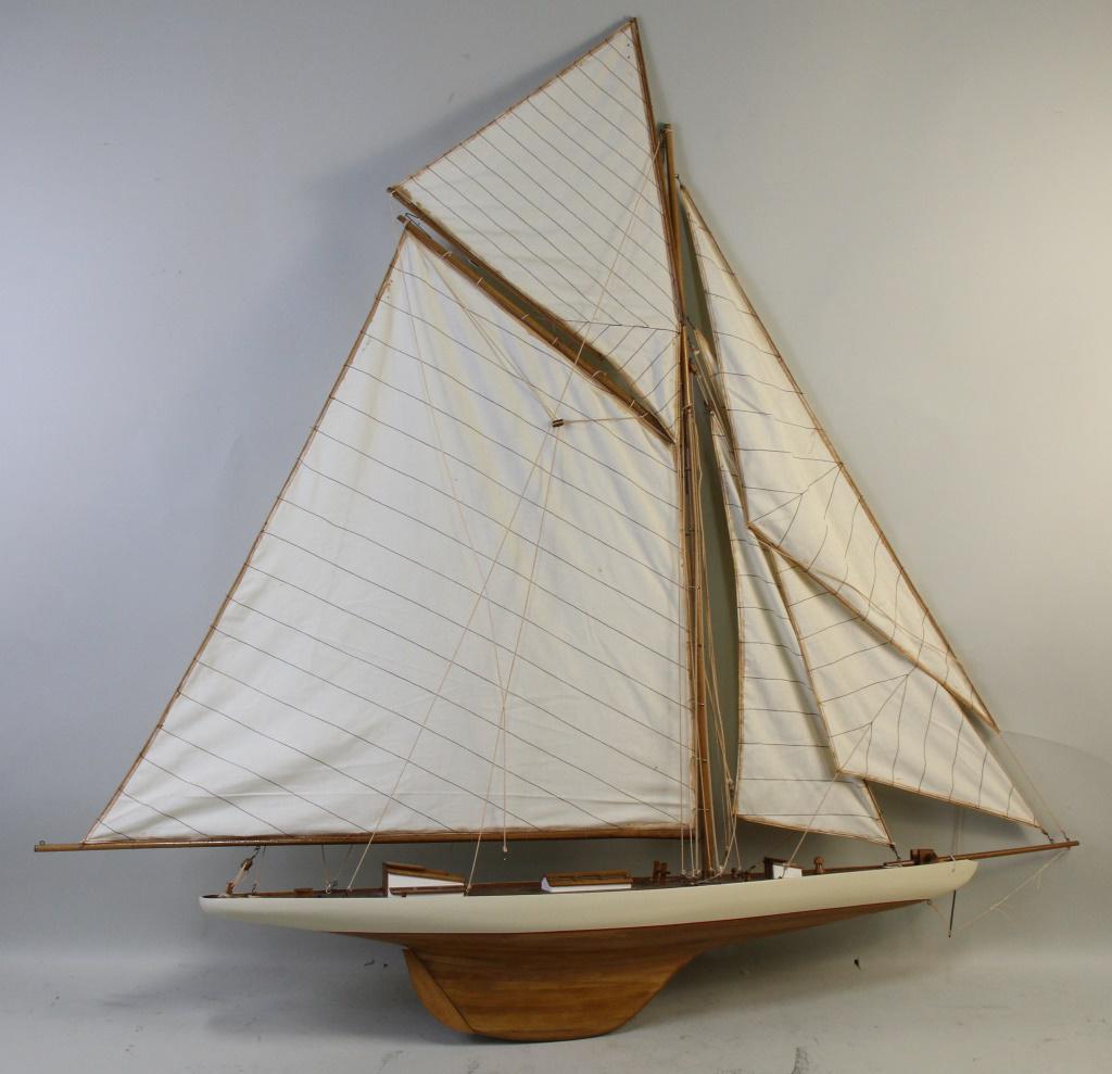 Assembled Vintage Model Sailboat