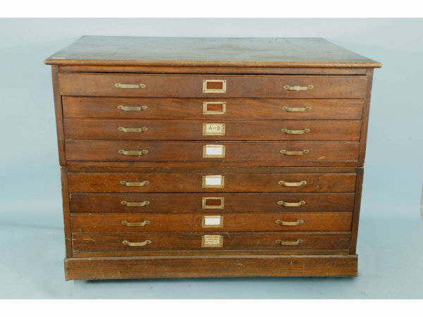 Antique Map Chest