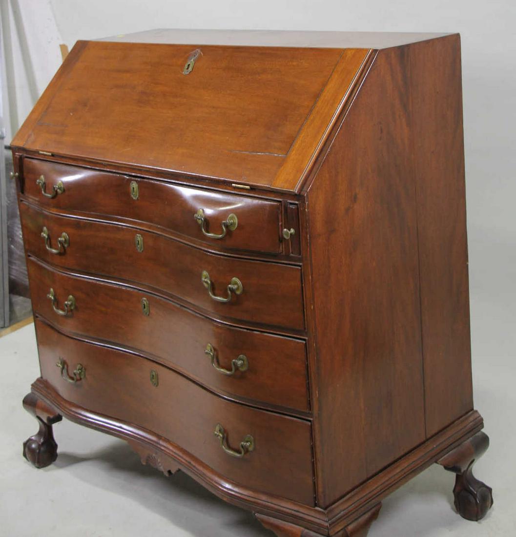 Antique Georgian Mahogany Slant Front Desk