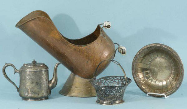 Four Piece Lot Of Metalware