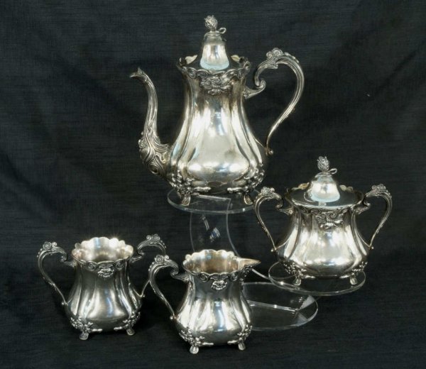 1: VINTAGE APOLLO SILVERPLATE COMPANY COFFEE SET