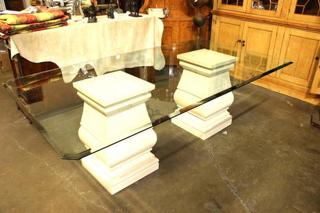 A Modern Pedestal Dining Table