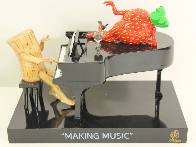 Michael Godard Making Music Sculpture