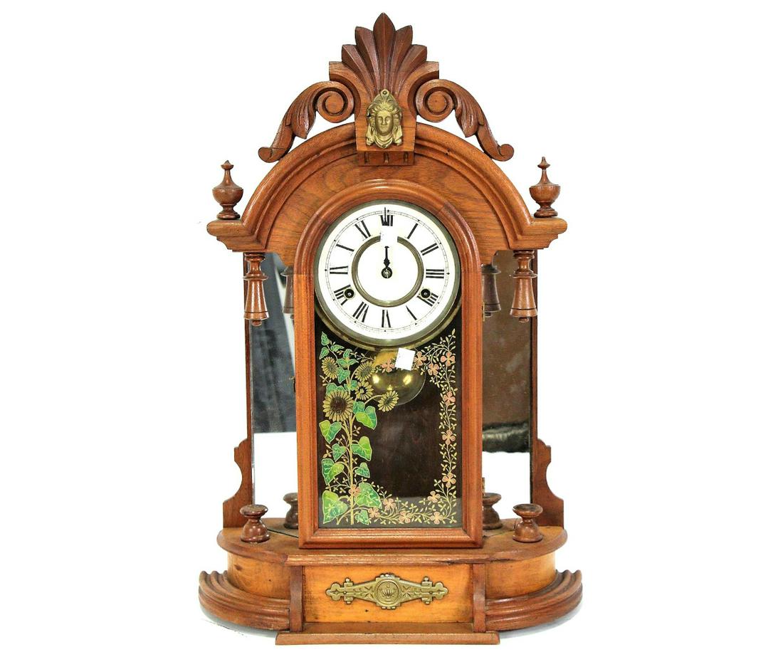 Victorian Mantel Clock By New Haven Clock Co.