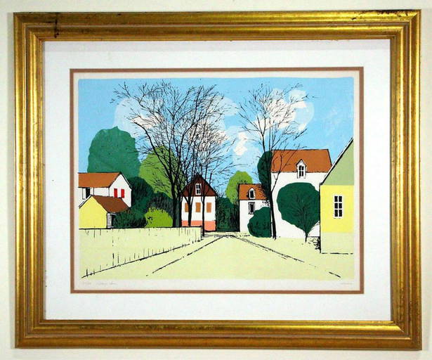 HERB MEARS "VILLAGE LANE" LIMITED ED. #20/50 PRINT (#0307) on Apr 23 ...